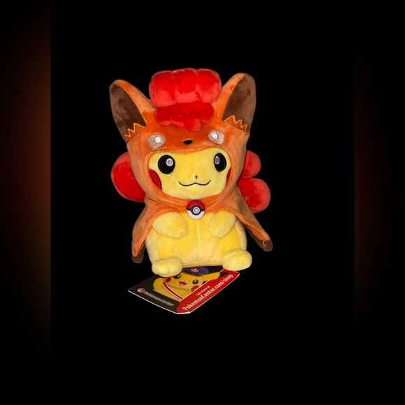 Poke ‘man | Toys | Vulpix Poncho Pikachu Plush Pokmon Center ...